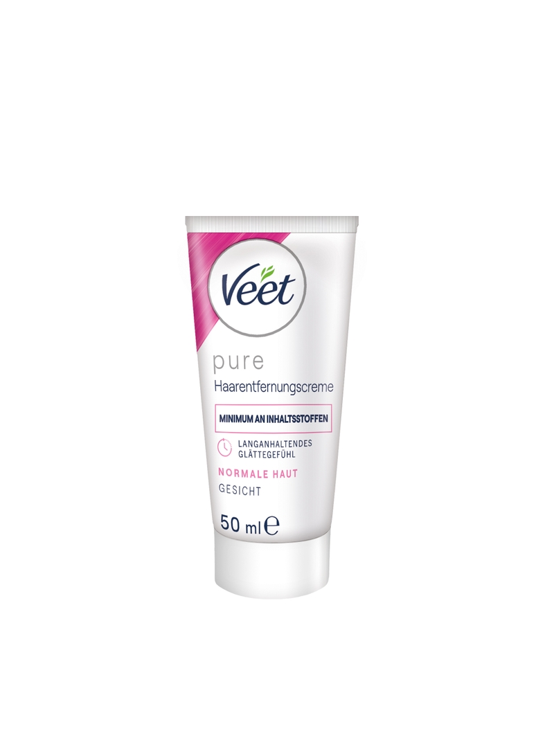 Veet Pure Enthaarungscreme Gesichts Enthaarungsset für normale Haut | Veet